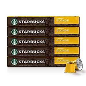 Starbucks by Nespresso Variety Pack Coffee Capsules (50-count) compatible with Nespresso Original Line System