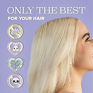 Luseta Purple Shampoo and Conditioner Set for Blonde, Gray - Color Treated Hair - Sulfate Free Paraben Free - Infused with Cocos Nucifera Oil for Curly and Damaged Hair - 2x16.9oz