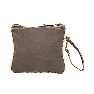 Myra Bag Verge Canvas & Cowhide Wristlet
