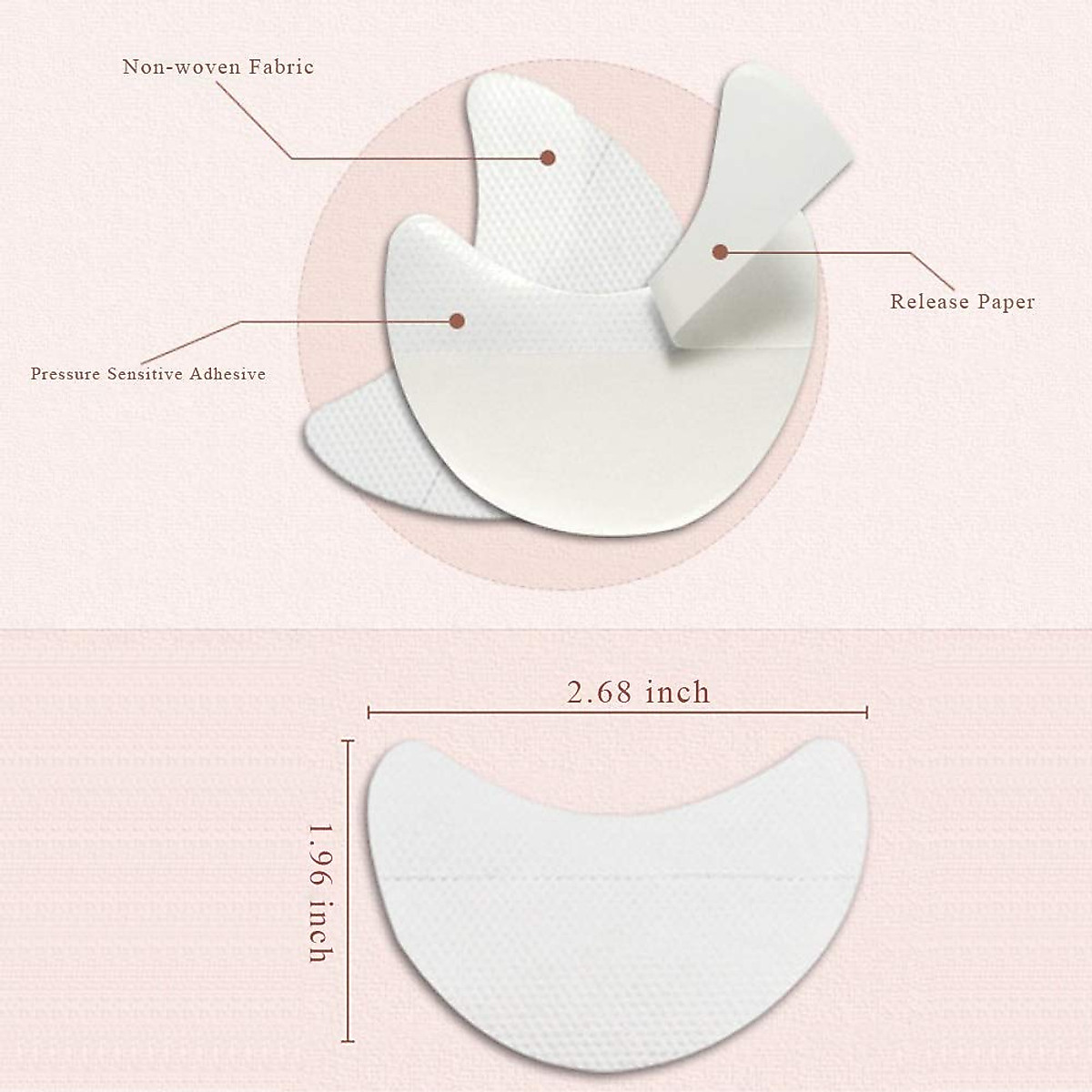 Eyeshadow Stencils, 120 Pcs Eyeshadow Shield, Professional Lint Free Under Eye Eyeshadow Gel Pad Patches For Eyelash Extensions, Lip Makeup