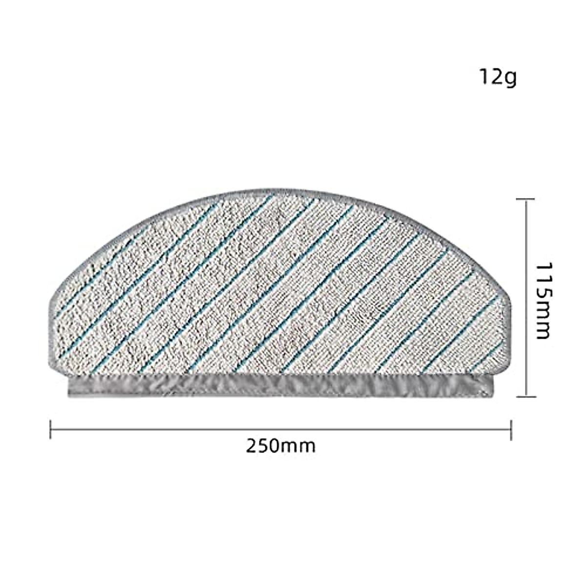 10 Pack Replacement Mop Cloth Pads for ECOVACS DEEBOT OZMO T10/T10 Plus Robot Vacuum Cleaner Accessories (5 Microfiber Washable Cloth + 5 Disposable Cloth)