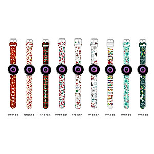 BONICI Smart Watch Band for Samsung Galaxy Watch 22mm/20mm, Men Women Boy Girls Christmas Man Snowman Sport Soft Silicone Rubber Replacement Bands for Samsung Watch/Huawei Watch