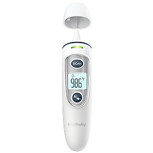 Ear Thermometer for Adults and Kids, Digital Accurate Ear and Forehead Thermometer with Fever Alarm, 1 Second Fast Result, FSA HSA Eligible, Easy to use, 2 in 1 Mode