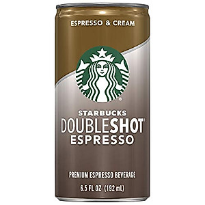 Starbucks Tripleshot Energy Extra Strength, French Vanilla, 15oz Cans (12 Pack) & Doubleshot, Espresso + Cream, 6.5 Fluid Ounce, Pack of 12