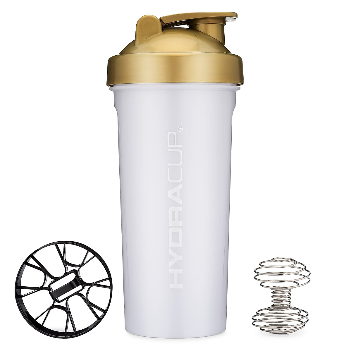 Hydra Cup 4 PACK - Extra Large Shaker Bottle, 45-Ounce Shaker Cup with Dual Blenders for Mixing Protein, from