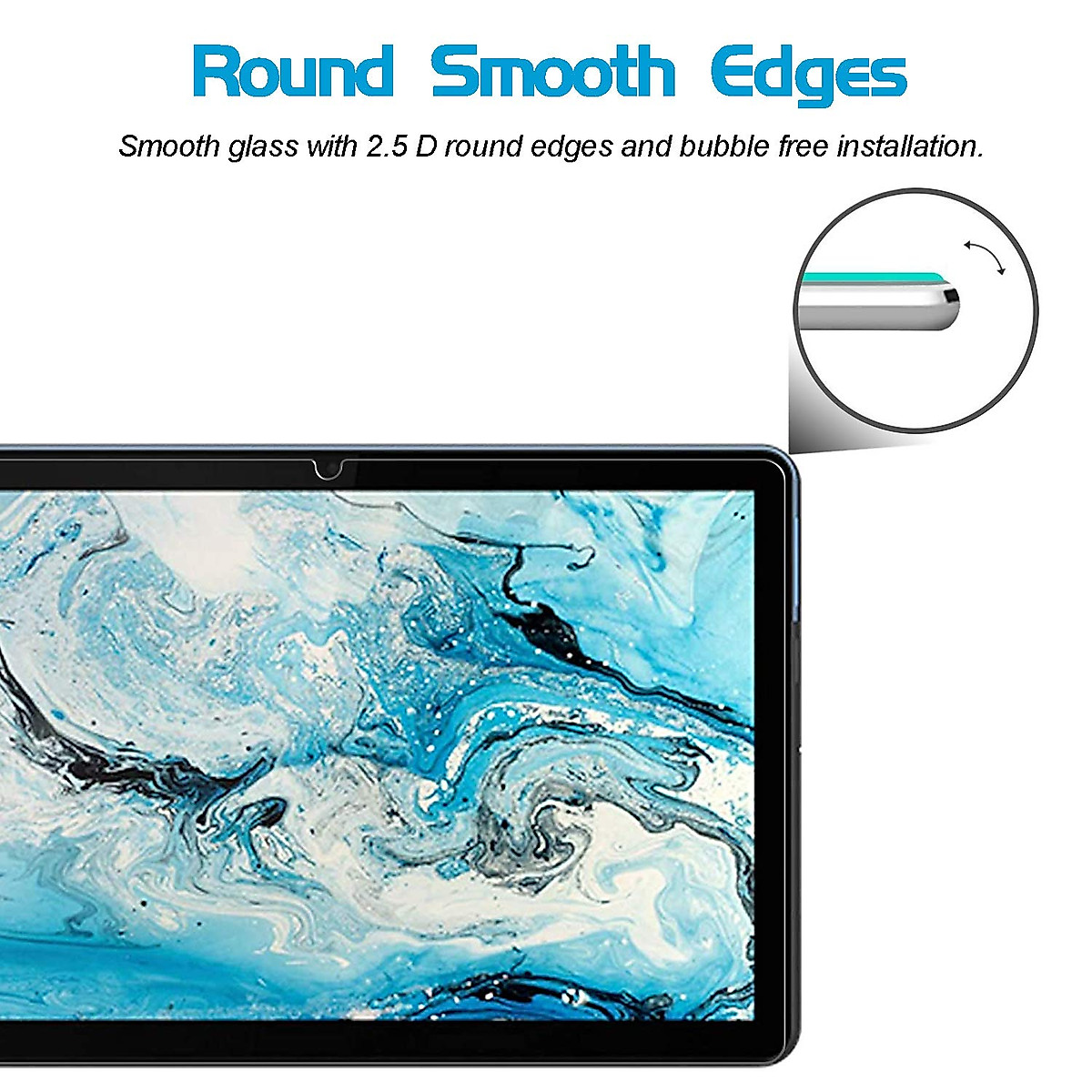 XunyLyee [2-Pack Screen Protector Compatible with Lenovo Chromebook Duet (10.1 Inch), Tempered Glass Film for Lenovo IdeaPad Duet Chromebook CT-X636