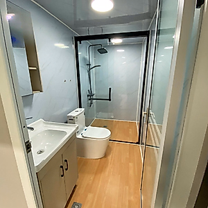 Container Tiny Home, Luxury Modern Prefab Insulated Home, Mobile Expandable Tiny House for Living with Customizable Design, Waterproof, Two & Three Room Options, Available in 20ft, 40ft Sizes