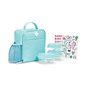 Fit+Fresh DIY Sticker Insulated Lunch Box, Lunch Box - Lunch Bag, Lunch Box for Girls, Lunch Box for Boys, Lunchboxes