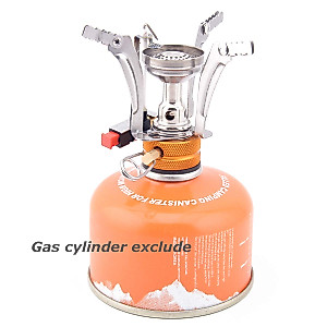 Ultralight Backpacking Stove Portable Camping Stove with Piezo Ignition Perfect for Camping, Hiking and Backpacking Trips