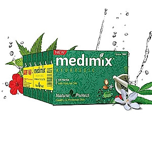 Medimix Ayurvedic Classic 18 Herbs Soap, 75g (5+1 Offer Pack)
