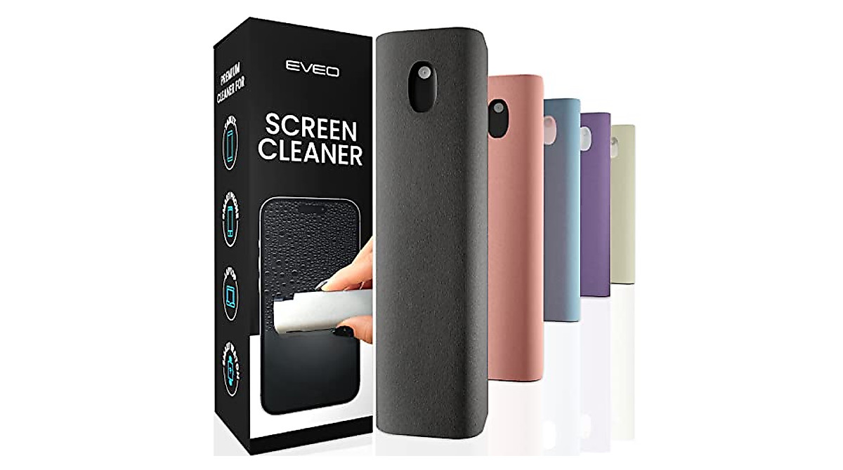 EVEO Screen Cleaner Spray - Streak-Free Clean for Phones & Devices