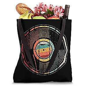 Retro style vinyl record for a music DJ Tote Bag
