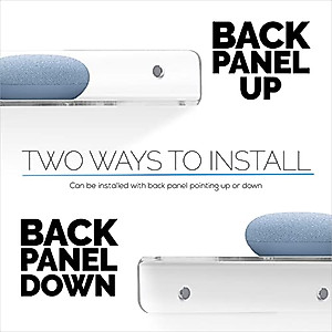 BRAINWAVZ 2-Pack 10” Corner Floating Shelf for Speakers, Books, Decor, Plants, Cameras, Photos, Kitchen, Bathroom, Routers & More Universal Small Holder Acrylic Wall Shelves (Clear)