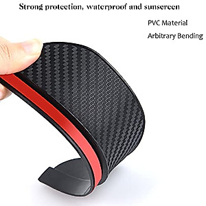 Pincuttee Mirror Rain Visor Eyebrow, Side Mirror Visor Rain Guards,Side Mirror Covers for Car Uniservial Fit 2 Pack