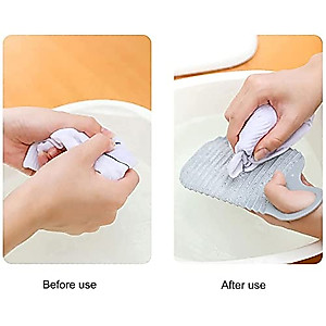 Mcles Antiskid Mini Washboard, 2 Pcs Travel hand Double sided Washboard, Collapsible Washboard, Laundry Pad, Soft Plastic Hand Folding Washboard, Cleaning Tools with Hanging Holes for Home Travel