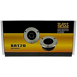 Bass Rockers Super Speakers Tweeters - 3.5" 300W 8-Ohm - Best for Homes, Cars, Offices Schools & Colleges - Aluminum Pair - Frequency Response: 2000Hz - 20kHz - BRT2D
