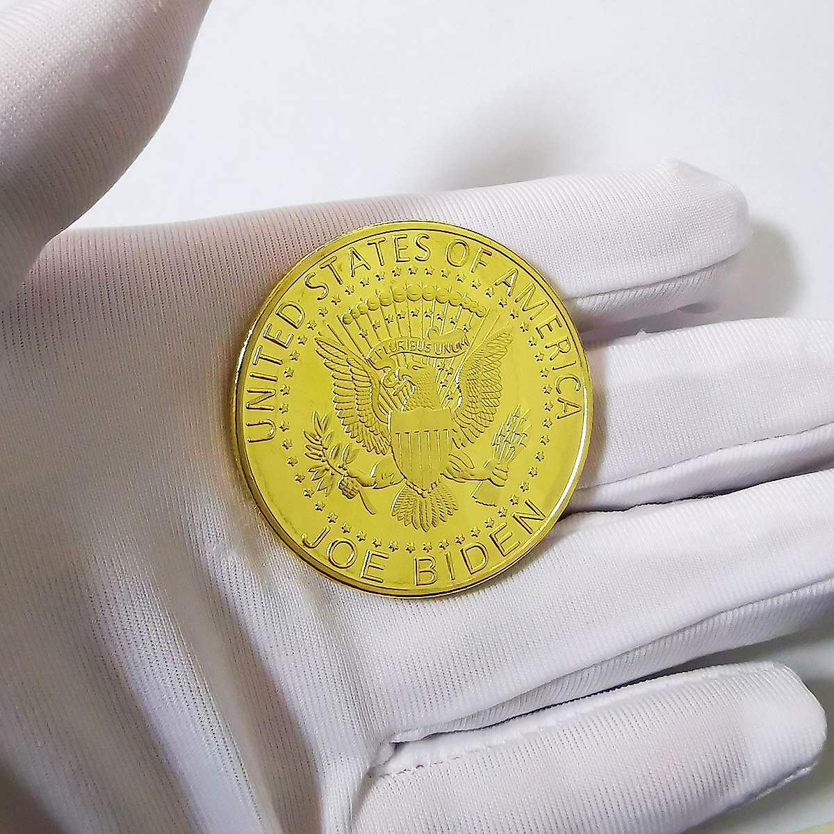 Kocreat Biden 2021 US President Relief Gold Silver Plated Coin-Great American Liberty Eagle Lucky Morgan Coin Hobo Coin Souvenir Coin Challenge Coin Replica Silver