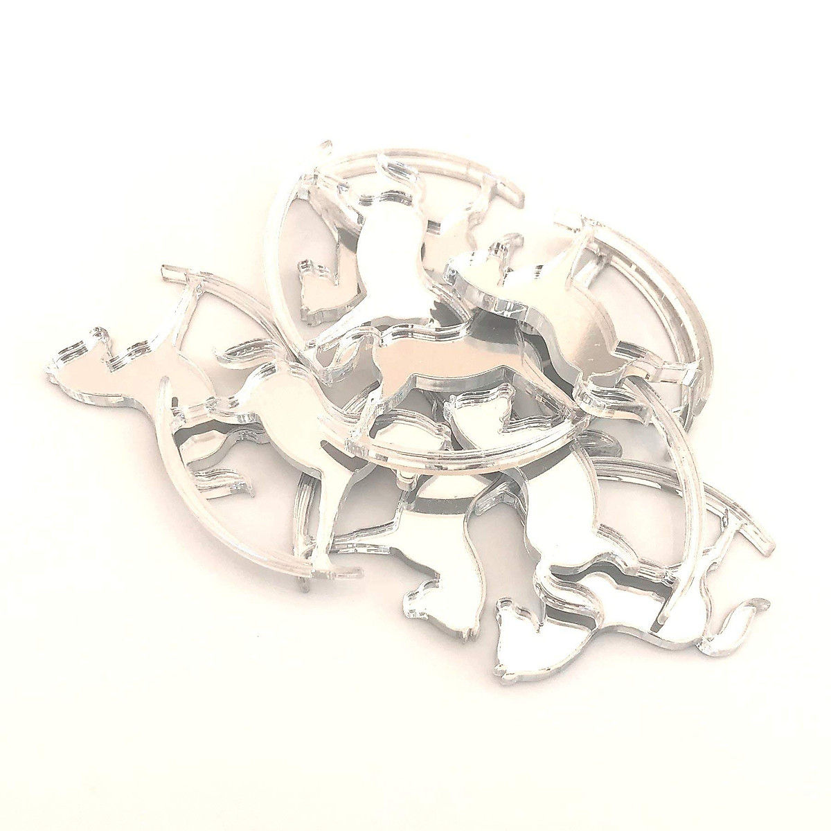 Super Cool Creations Rocking Horse Shaped Crafting Sets, Blue Mirror, Pack of 20 x 2cm