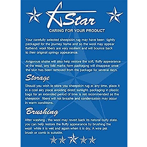 Sheepskin Natural Fluffy Fur Rug Genuine Single Pelt Luxuxry 2 x 3 Brown Sheep Skin Area Rug for Bedroom (24Inch x 36Inch, 60.96cm x 91.44cm)