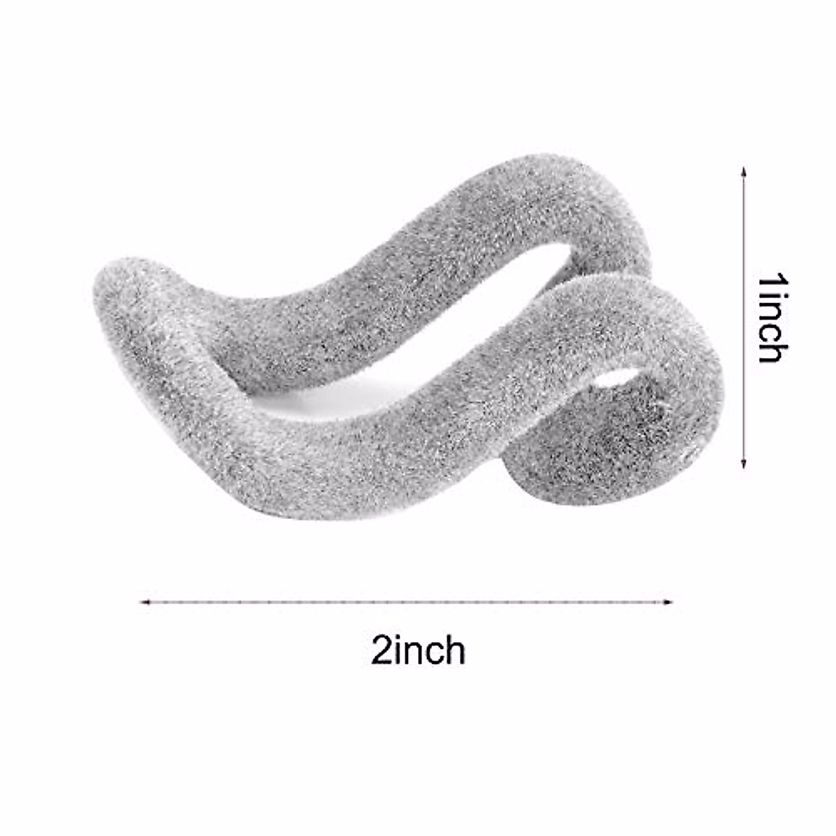 Mlici Cascading Mini Hooks for Hangers, Grey Clothes Hanger Connector Hooks, 60 Pcs Heavy Duty Space Saving Clothes Hanger Connector Hooks for Closet