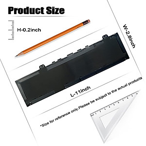 SKOWER 38Wh F62G0 F62GO 0F62G0 Laptop Battery for Dell Inspiron 13 7000 i7373 7373 7386 2-in-1 5370 7370 7380 P83G P87G P91G P83G001 P83G002 P87G001 Vostro 13 5370 Replacement CHA01 RPJC3 39DY5 11.4V