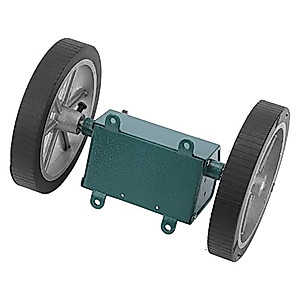 Uxsiya Meter Counter, Simple Mechanism Green Length Counter Reset Key Stainless Steel Rubber Alloy for Plastic Film for Leather