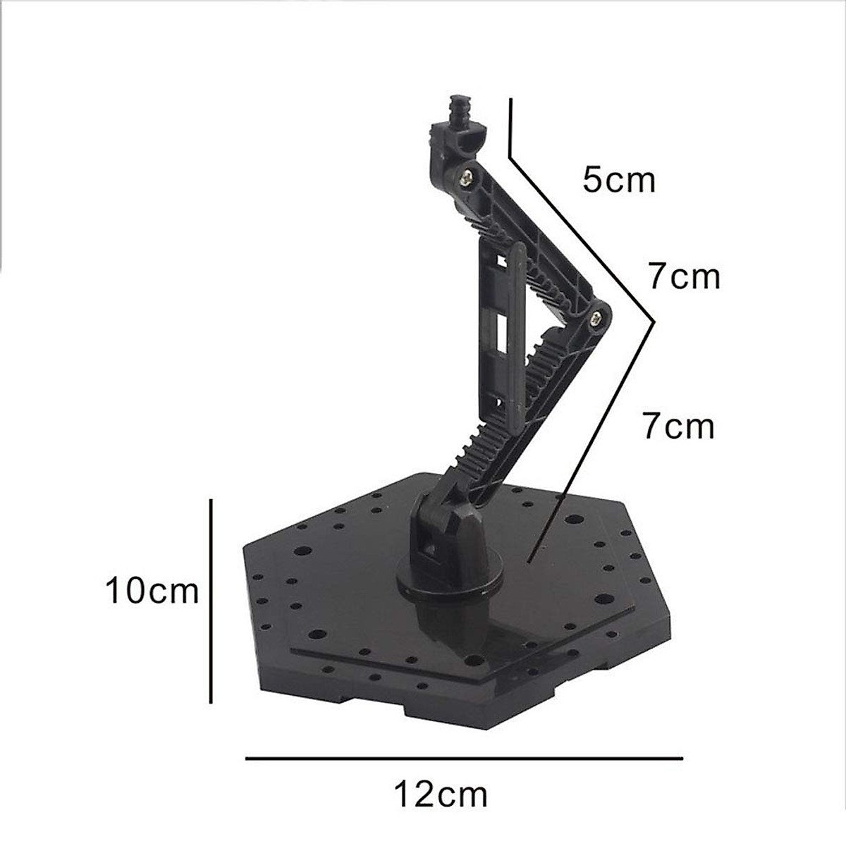 Bioristar HG RG Hobby Action Base Gundam Model Stand Hobby Display Stand Pack of 2 (1/144 Scale) (2pcs Black)