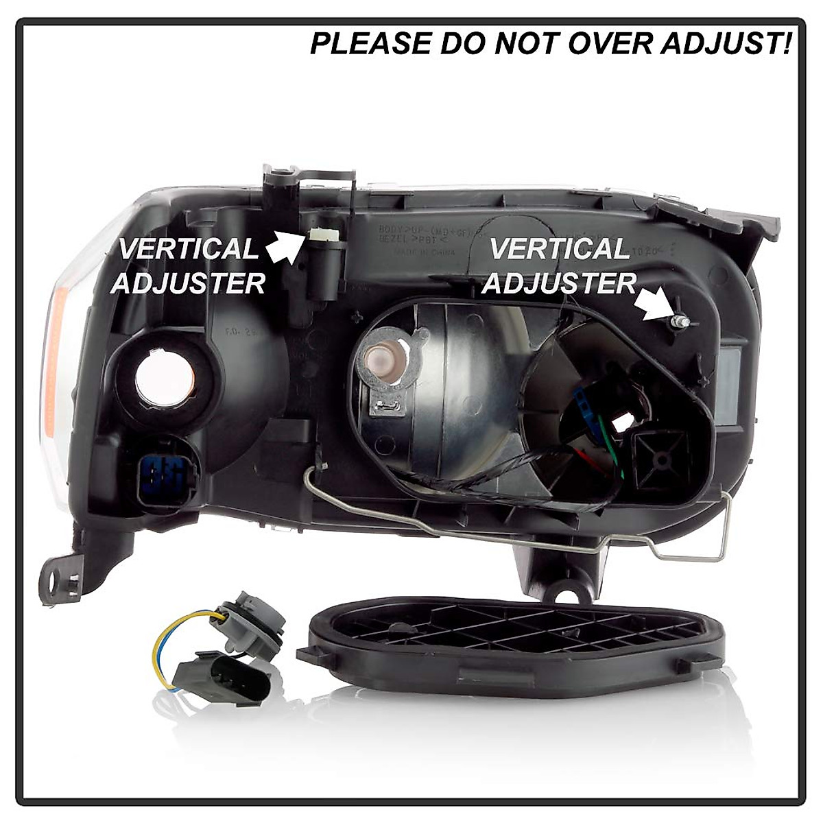 ACANII - For 2005-2007 Ford Escape Factory Style Chrome Headlights Headlamps Assembly Replacement Pair Set Left+Right