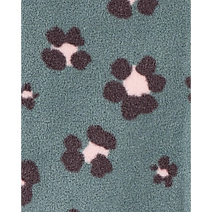 Carter's Baby Girls 3 Piece Bodysuit Pant Little Jacket Set (Grey Pink Leopard Teal, 18 Months)