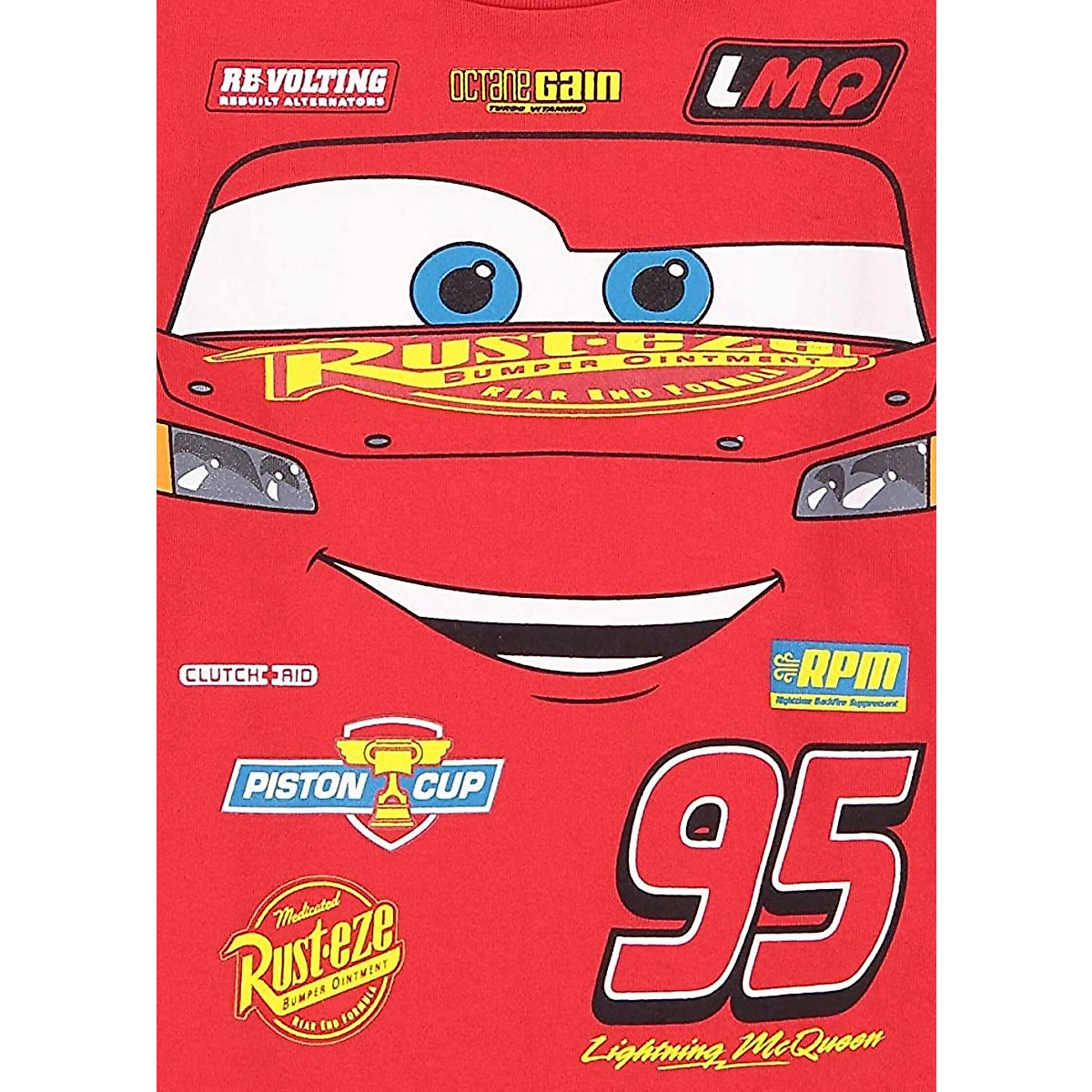 Disney Pixar Cars Lightning McQueen Tow Mater Toddler Boys 3 Pack Graphic T-Shirts Multicolor 5T