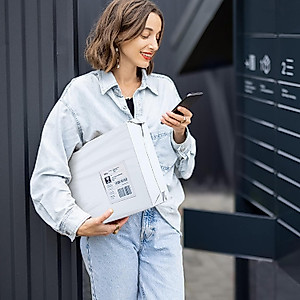 Metronic Poly Mailers 12x15.5 100 Pcs | Medium Shipping Bags for Clothing | Mailing Bags for Small Business, Shipping Envelopes, Packing Bags in White