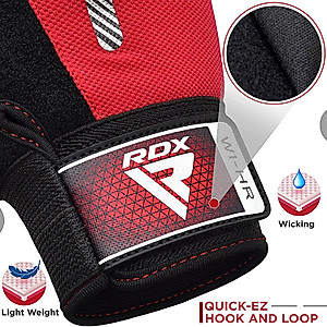 RDX Weight Lifting Gloves Fitness Workout, Anti Slip Padded Full Palm Protection, Ultra Ventilated, Bodybuilding Strength Training HIIT WOD Exercise, Half Finger Men Women Cycling Rowing Climbing