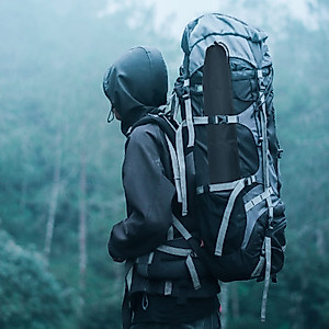 Cosmos Portable Trekking Poles Carrying Bag Tent Poles Bag Replacement Storage Bag Pouch for Walking Stick Trekking Hiking Poles, 27.5 Inches Length, Black