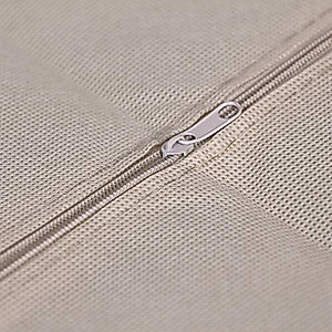 21 Pack Foldable Drawer Organizer Dividers Cloth Storage Box Closet Dresser Organizer Cube Fabric Containers Basket Bins for Underwear Bras Socks Panties Lingeries Nursery Baby Clothes Beige