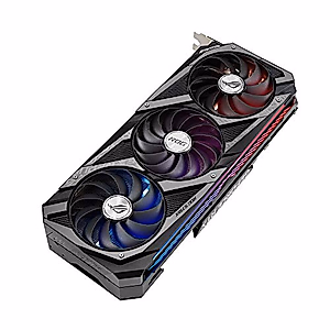 ASUS ROG STRIX NVIDIA GeForce RTX 3060 Ti OC Edition Gaming Graphics Card (PCIe 4.0, 8GB GDDR6, HDMI 2.1, DisplayPort 1.4a, Axial-Tech Fan Design, 2.9-Slot, Super Alloy Power II, GPU Tweak II)