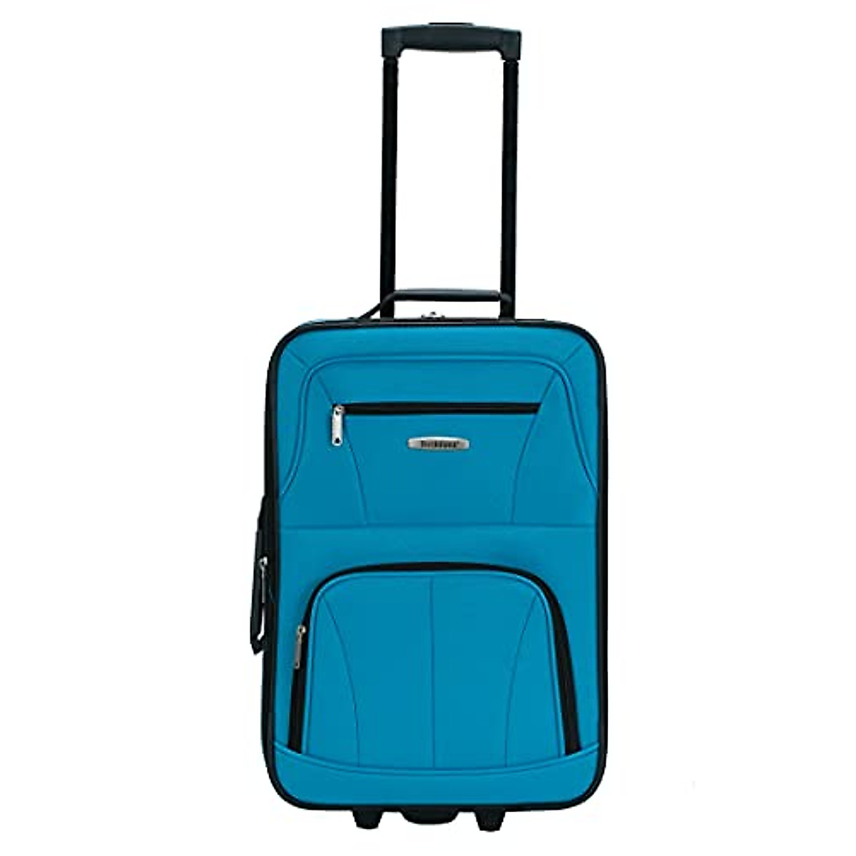Rockland Journey Softside Upright Luggage Set,Expandable, Turquoise, 4-Piece (14/19/24/28)