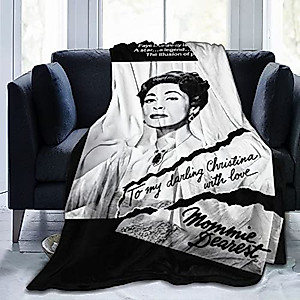 Joan Crawford Blanket Ultra-Soft Micro Fleece Blanket Warm Cozy Plush Bed Blanket Lightweight Sofa Throw Blanket