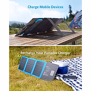 Solar Charger, Anker 24W 3-Port USB Portable Solar Charger with Foldable CIGS Panel for Camping, PowerPort Solar for iPhone 12/SE/11/XS Max/XR/X/8, iPad, Samsung Galaxy S20/S10/S9/S8, and More