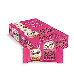 Bob's Red Mill Peanut Butter Jelly & Oats Bob's Bar, 1.76 Ounce (Pack of 12)