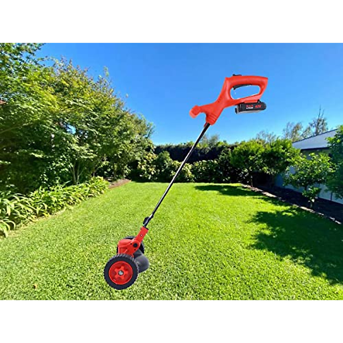 Weed Eater String Battery Powered,Weed Wacker Battery Powered Add Brush Cutter Blade,Lawn Edger Yard Tools Grass Cutter Craftsman Hedge Trimmer Cordless