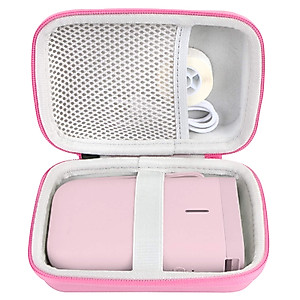 Baval Hard Carrying Case Replacement for Label Maker Machine NiiMbot D11 D110 Portable Wireless Bluetooth Label Printer (Pink)