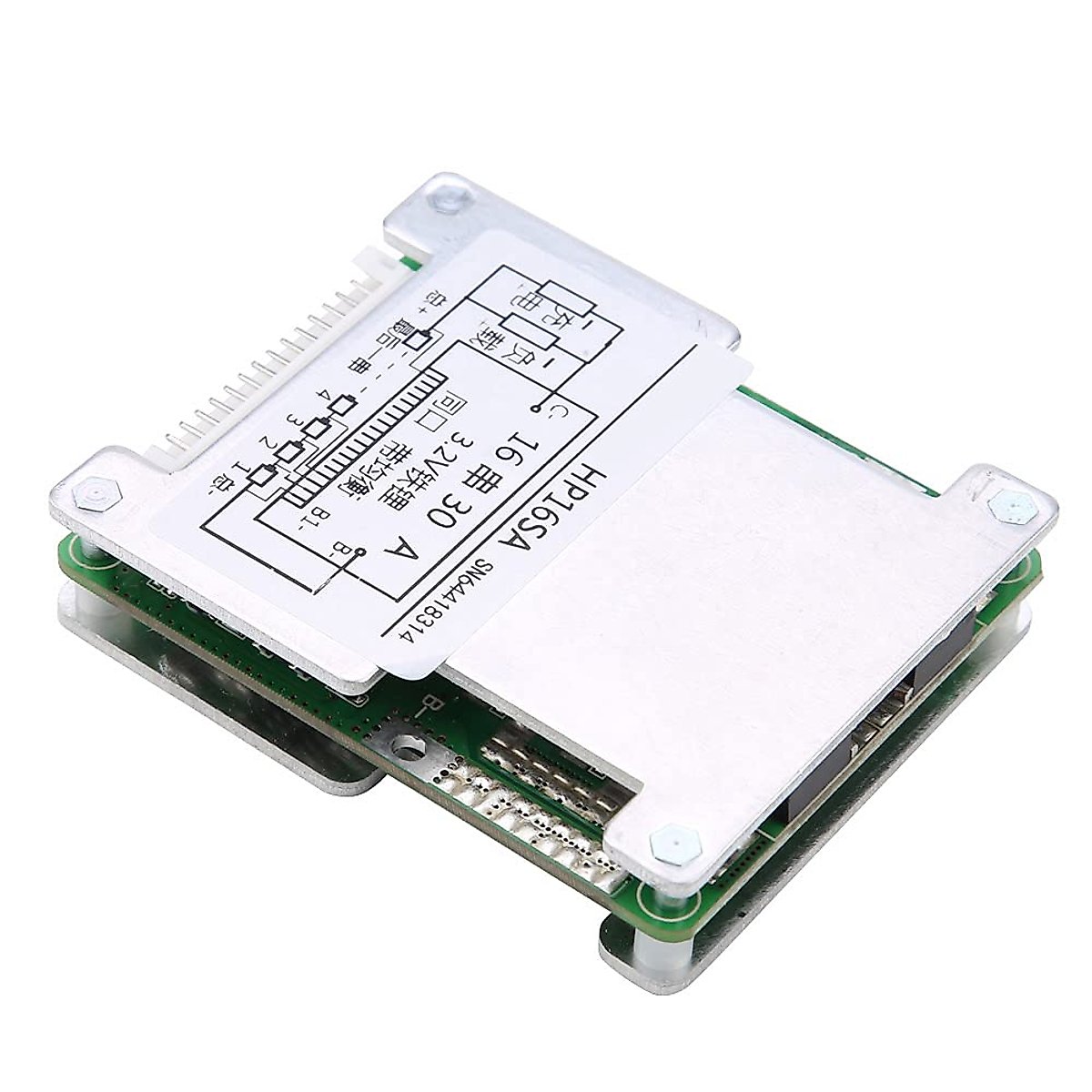 16S Lithium Battery Board, Battery Balance Board with Aluminum Heatsink(16 Strings 3.2V 30A Same Port Equalization)