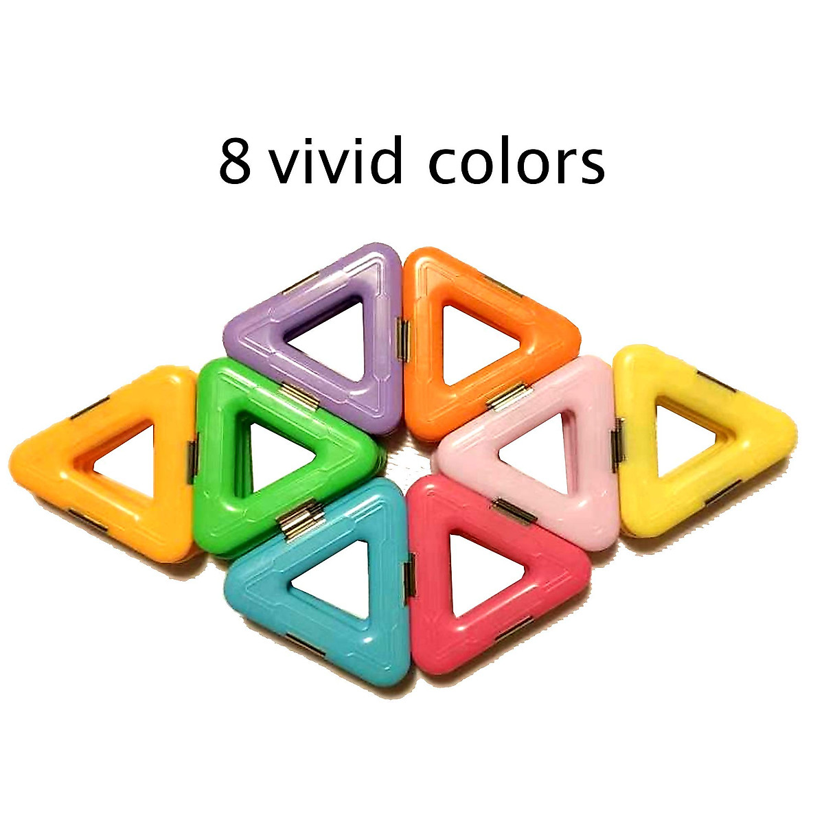 dreambuilderToy Magnetic Tiles Building Blocks Game Set Toys,Magnet Stacking Blocks, Magnetic Tiles for Girls and Boys Birthday Gift (40 PC Set) (Pastel Colo)…