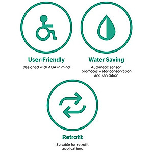 Zurn ZERK-CCP E-Z AquaSense E-Z Flush Retrofit Kit with Complete Plastic Cover in Chrome