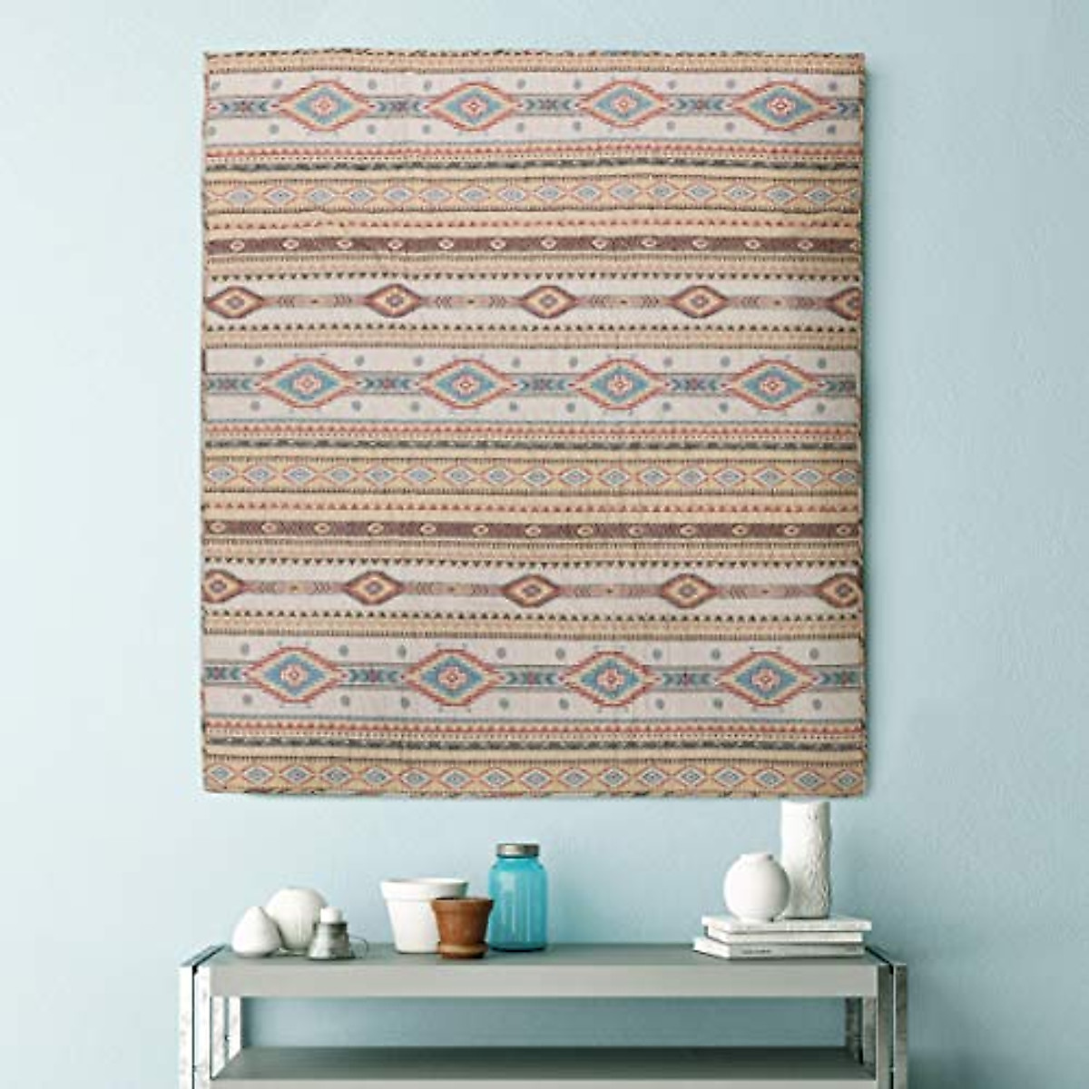 Barefoot Bungalow Phoenix Throw Blanket, 50x60-inch, Tan