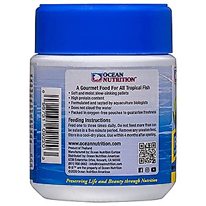 Ocean Nutrition Formula One Pellets 3.5-Ounces (100 Grams) Jar - Small Pellet Size