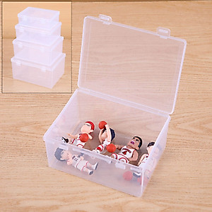 MHADBKH Jewelry Storage Box Practical Clear Storage Box With Lid Small Storage-Bins Storage Container For Organizing