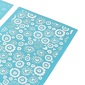 Polymer Clay Silk Screen Stencils, Exquisite Pattern Silkscreen Print Kit for Printing on Clay (202, 204, 217)