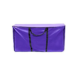 QWORK Hay Bale Storage Bag, 420D Horse and Livestock Hay Bale Bag, Large Tote Waterproof Collapsible Bag Hay Bale Tote Bag with Zipper