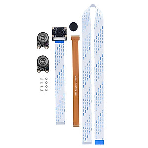 Fisheye Wide Angle Camera Module,1080P Professional Camera Module with 5MP OV5647 Webcam Sensor and Adjustable Lens for 2/3/B+/